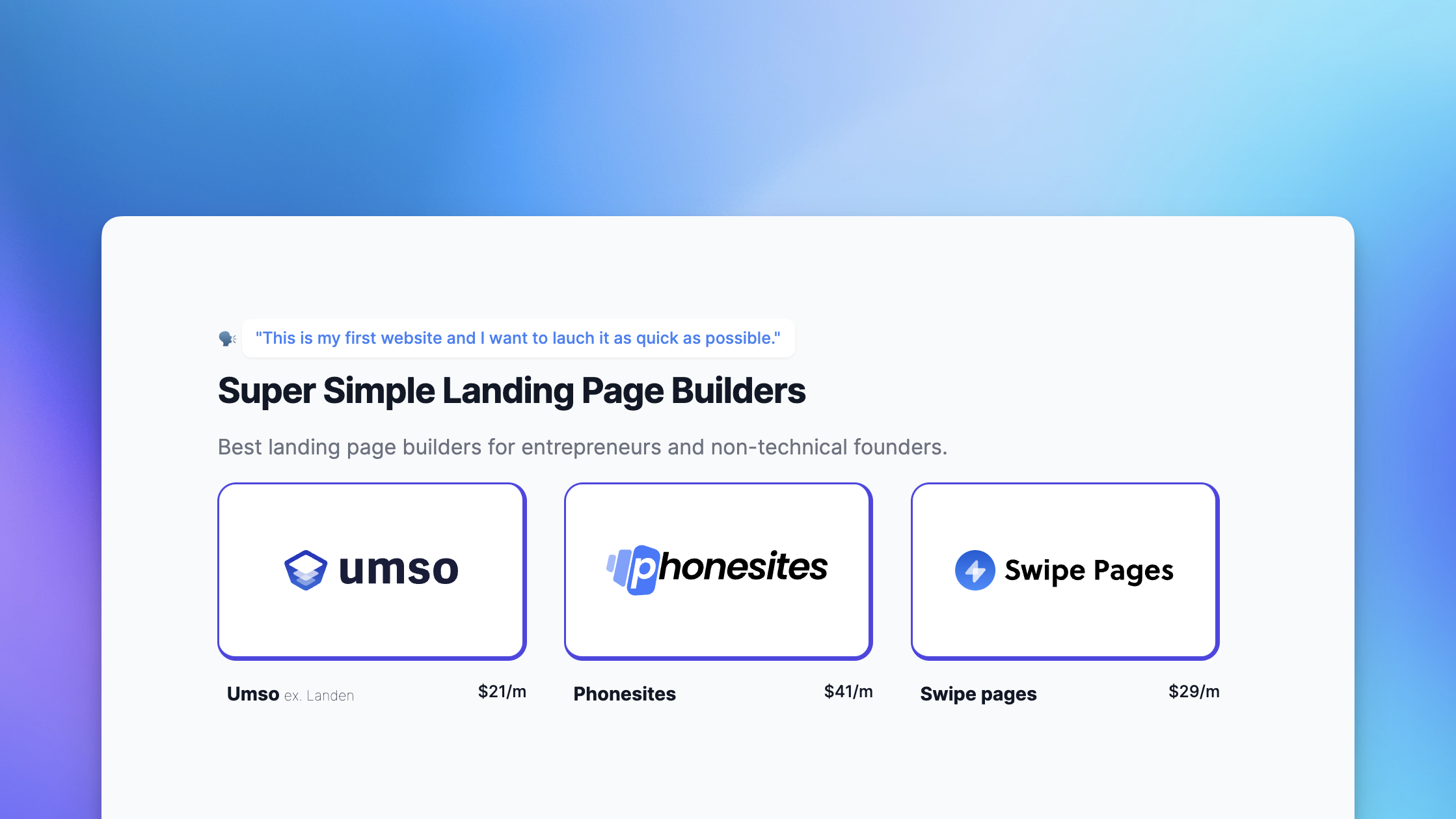 Landing Page Builders