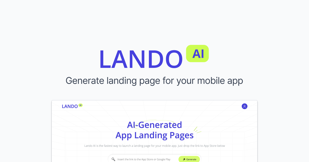 Lando AI - Landing Page Builder