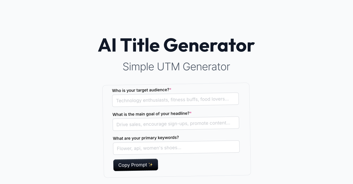 AI Title Generator AI Title Generator